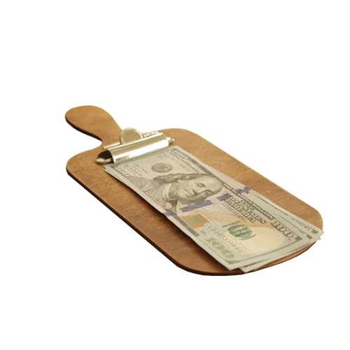 Amazon.com: Check Holder, Wooden Check Presenter, FREE ENGRAVING (oak ...