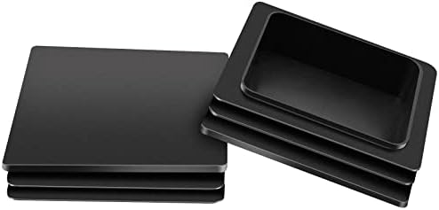 Amazon.com: 4 Inch Square Plastic Plugs, 4Pcs Tubing End Caps Black ...