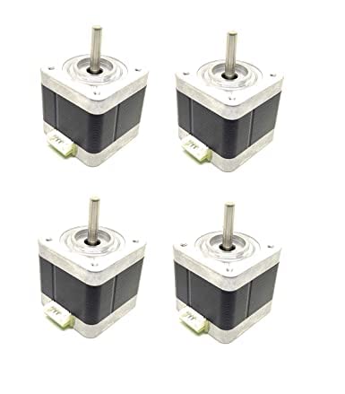 NITINROBO Nema 17 4 Kg-cm Bipolar Stepper Motor (Pack of 4) 23mm Shaft ...