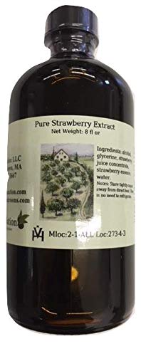 Amazon.com: OliveNation Pure Strawberry Extract 8 oz. : Grocery ...