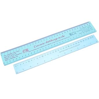 Amazon.com: VILLCASE 2pcs Ceramic Shrinkage Scale Ruler, Ceramic ...