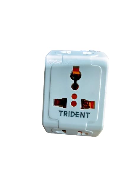 Trident Electricals | 3 Pin Multi Plug Socket-Universal Travel Adapter ...