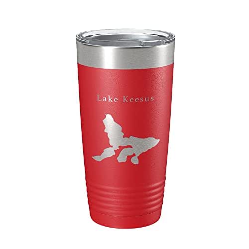 Amazon.com: Lake Keesus Map Tumbler Travel Mug Insulated Laser Engraved ...