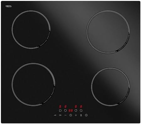 STARCHARTS Built-in Induction Hob with Italian ILVA Glass, BRI4001-M, 4 ...