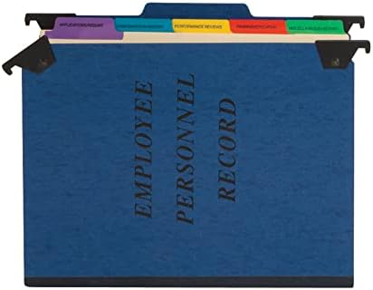 Amazon.com : Pendaflex SER2BL Personnel Folders, 1/3 Cut Hanging Top ...