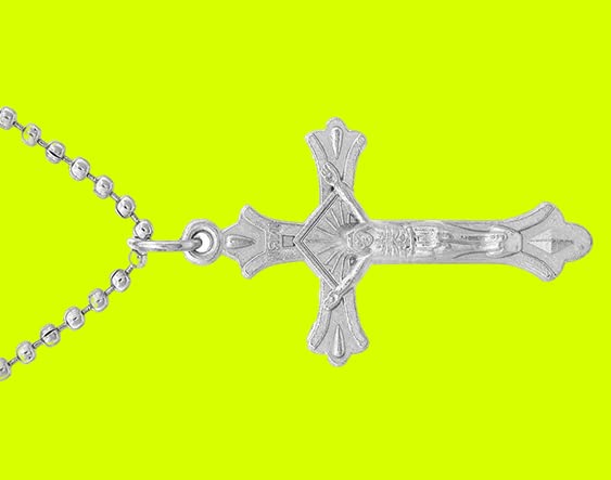 Buy Dynamic Retail Global Jesus Cross Chain Christian Locket Pendant ...