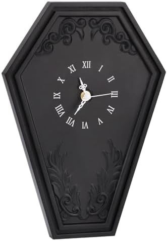 Amazon.com: BlissfulAbode Coffin Wall Clock - Gothic Home Décor ...