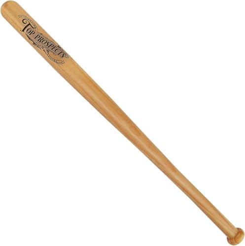 TOP PROSPECTS Lightweight Natural Wood Stylish Baseball Bat for Adults ...