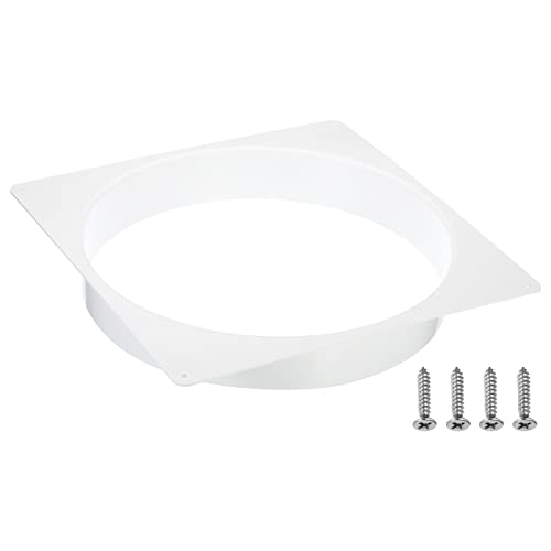 PATIKIL 12″ Duct Connector Flange, Dryer Vent Wall Plate Square to ...
