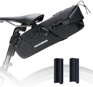 Amazon.com: ROCKBROS Bikepacking Bag Bike Saddle Bag Large Capacity ...