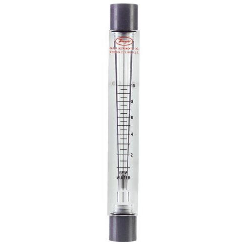 Dwyer Visi-Float Flowmeter, VFC-141-EC, Acrylic, 2% FS Acc.5-5 GPM ...