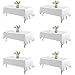 Amazon.com: WIGENIUS 6 Pack White Table Cloth Rectangle Tablecloths ...