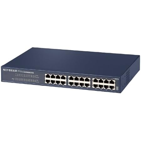Amazon.com: Netgear JFS524 ProSafe 24-port Fast Ethernet Switch ...