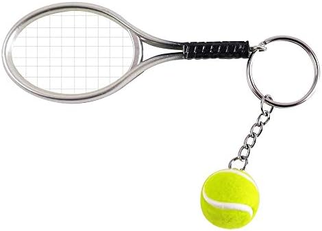 Sports Keychain Key Ring Cute Sport Charm Tennis Ball Key Chain Car Bag ...