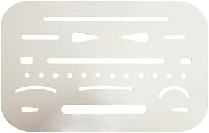 Amazon.com : Silver Eraser Shield Eraser Template Drafting Metal ...