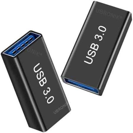 UBRONIK®️ Pack of 2 USB Female to USB Female Connector USB to USB ...