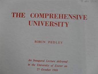 Amazon | Comprehensive University | Pedley, Robin | College & University