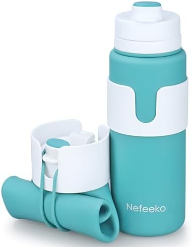 Amazon.com: TakeToday Collapsible Water Bottles 20 oz, Leak Proof, BPA ...