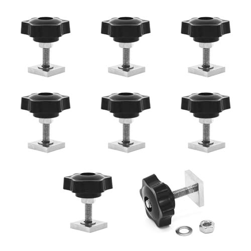 JJWNMLL T track bolts 8 pcs – roof rack bolts M6 x 35 mm with thumb ...