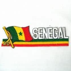 Amazon.com : Senegal Sidekick Word Country Flag Iron on Patch Crest Badge ... 1.5 X 4.5 Inches ...