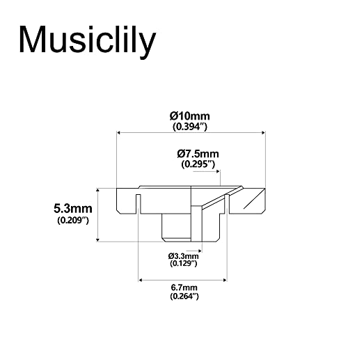 Musiclily Pro Steel Vintage Round Telecaster String Guide Retainer Tree ...