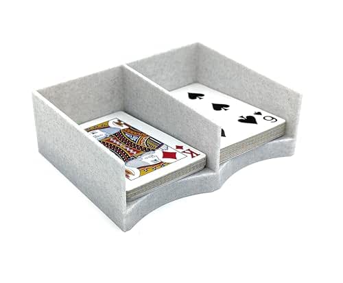 Amazon.com: Double Deck Card Holder, Game Card Draw, Deal and Discard ...