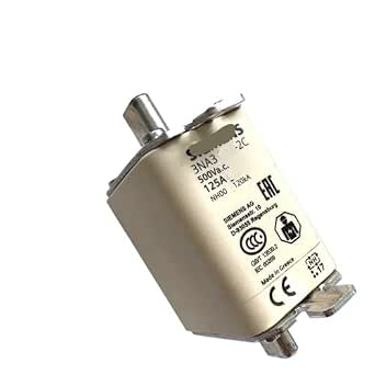 Fusible 3NA3 810/812/814/817/836-2C 500V NH00 125A (Size : 3NA3 822 ...