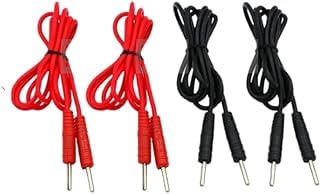 IFT 4 Wire Set (2 Red & 2 Black) 2mm Pin for Adhesive Pad, Pack of 4 Pc ...