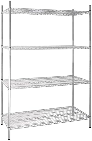 Vogue 4 Tier Wire Shelving Kit 1220X610mm Galvanised Zinc Shelf Storage ...