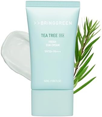 Amazon.com: BRING GREEN Tea Tree CICA Mineral Sunscreen SPF 50+ PA ...