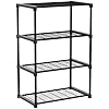 Amazon.com: REIBII 4 Tier Wire Shelving Unit, Expandable & Dividable, 4 ...