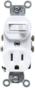 Quiet Single Pole Toggle Switch/U Ground Outlet : Amazon.ca: Tools ...