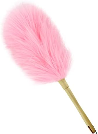 Amazon.com: iHUFeather Lambswool Duster for Cleaning with Solid Wooden ...