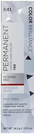 Amazon.com : Ion 7RR Intense Red Permanent Creme Hair Color 7RR Intense ...