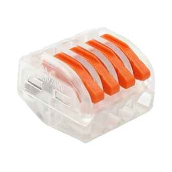 Amazon.co.jp: Cable Connector Compact Type 222 Quick Plug Terminal, 30 ...
