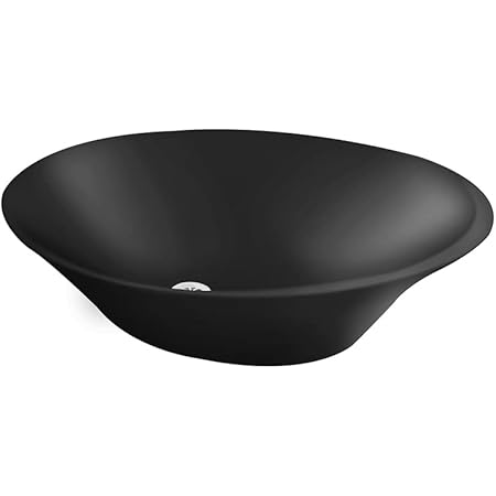 Kohler Veil Countertop Ceramic Wash Basin, Drain Cut Only Bathroom Sink ...