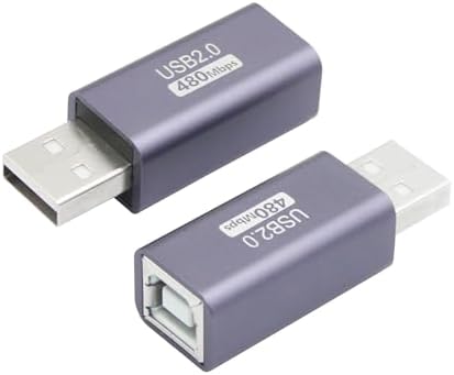 Amazon.com: USB 2.0 B Type Connector Adapter, USB A Male to USB B (MIDI ...
