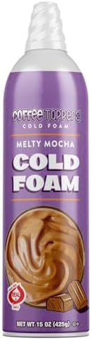 Amazon.com: Coffee Toppers Cold Foam Mocha 15 Ounce (Pack of 3), Be ...
