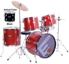 Amazon.com: Enforcer 5 Piece Drum Set - Black : Musical Instruments