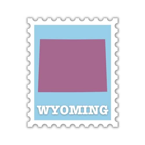 Amazon.com: Wyoming Stamp Sticker, Multiple Colors, Vinyl Sticker ...
