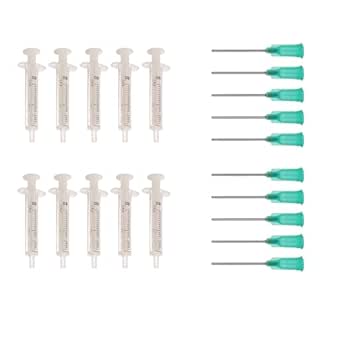 Gentec - 10 X 2ml Syringe with 10 X 100mm Extra Long Blunt Tip Needles ...