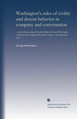 Amazon.co.jp: Washington's rules of civility and decent behavior in ...