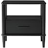 Amazon.com: Walker Edison Modern 1-Drawer Nightstand, 20 Inch, Black 20 ...