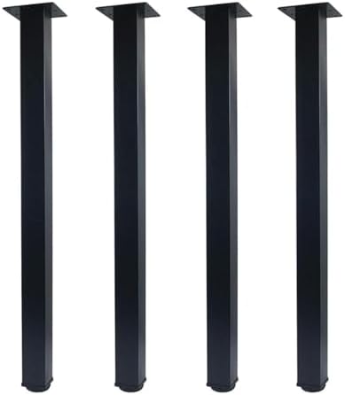 QLLY 70cm/27.5 inch Adjustable Metal Desk Legs, Square Office Table ...