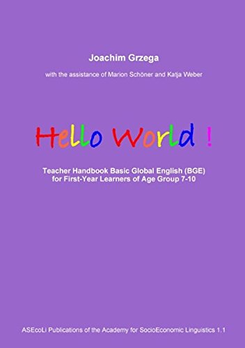 Hello World! Teacher Handbook Basic Global English (BGE): Grzega ...