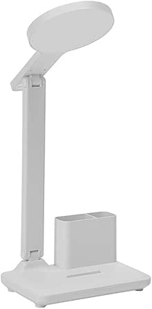 Led Folding Table Lamp Pluggable with Pen Holder Bedside Lamp for ...