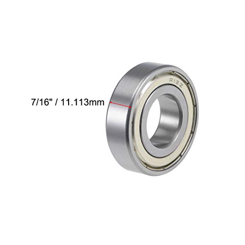Snapklik.com : Uxcell R12ZZ Deep Groove Ball Bearing 3/4-inchx1-5/8 ...