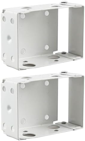 Amazon.com: Hotop 4 Pieces White Blind Brackets Low Profile Box ...