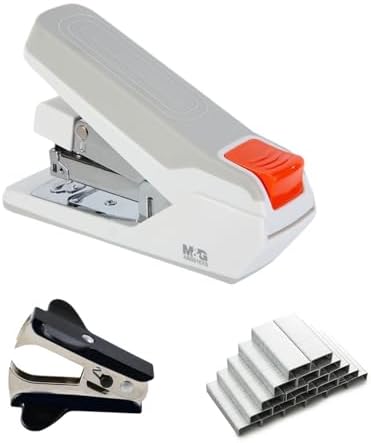 Amazon.com : M&G Effortless Desktop Stapler, 50 Sheet Capacity, One ...