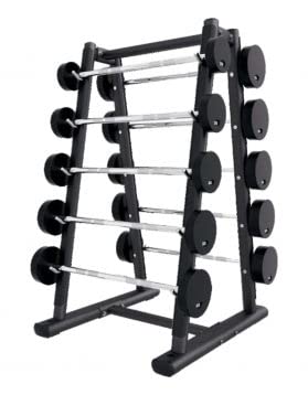 Buy Body Fitness Fixed Barbell Set with Rack damble Online at Low ...